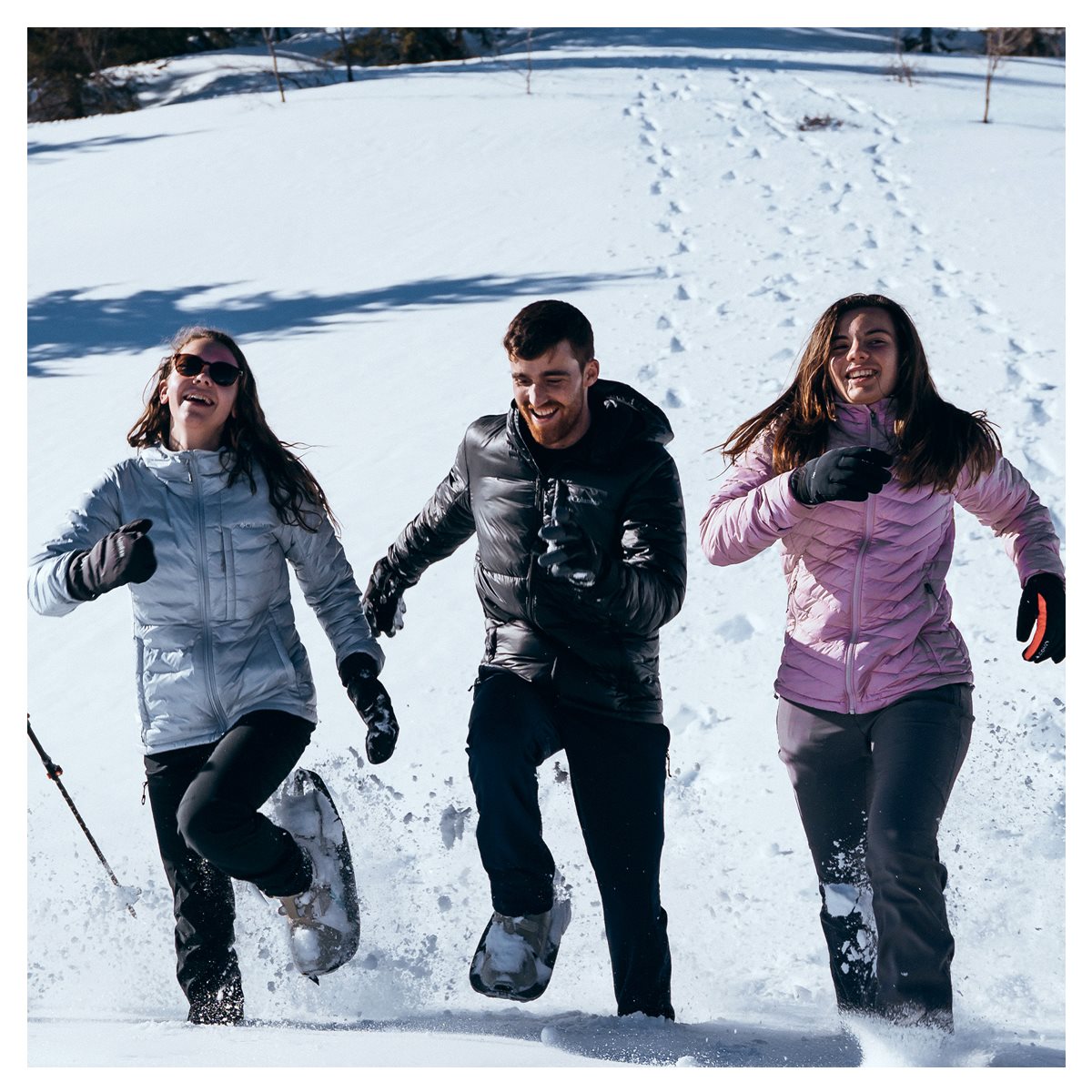 EVVO Toree Snowshoes, adult, silver / red