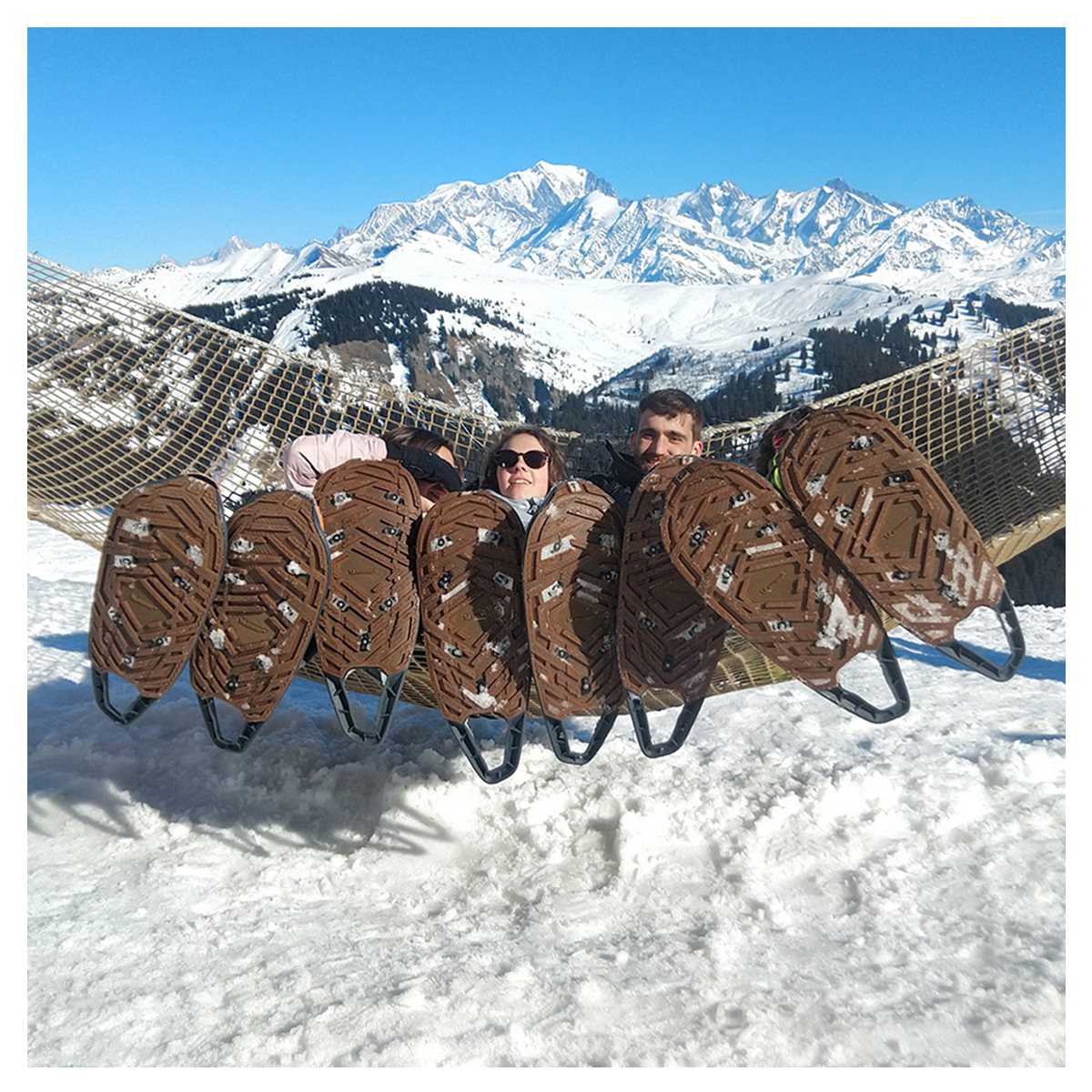 EVVO Toree Snowshoes, adult, silver / red